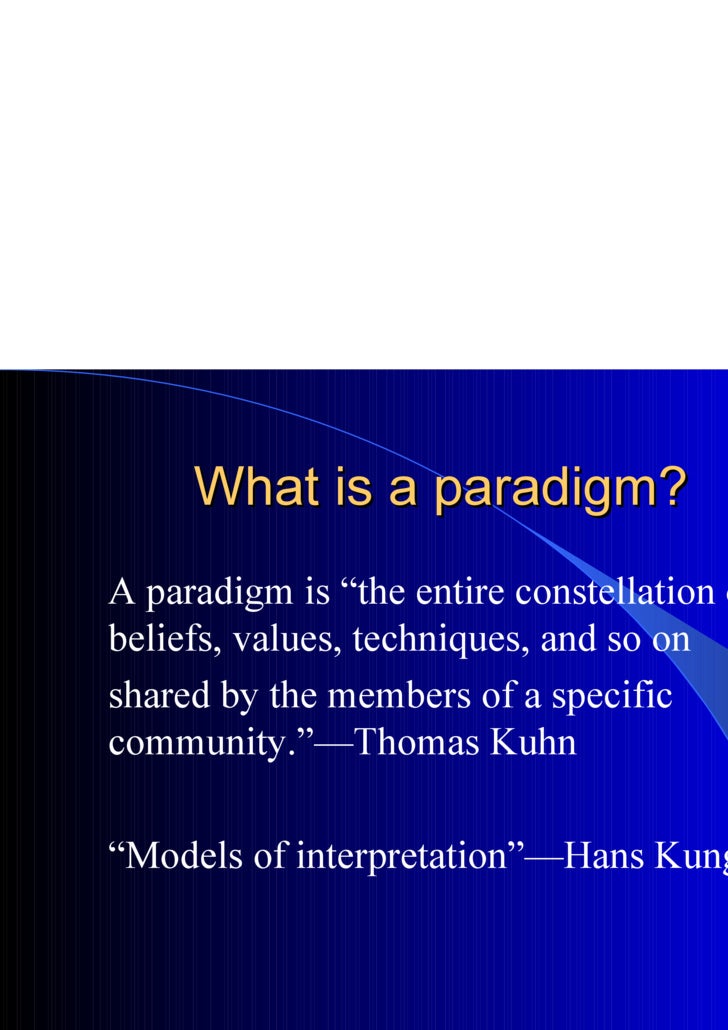 Paradigms