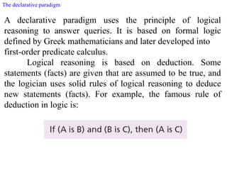 Paradigms.pptx | Programming Languages | Computing