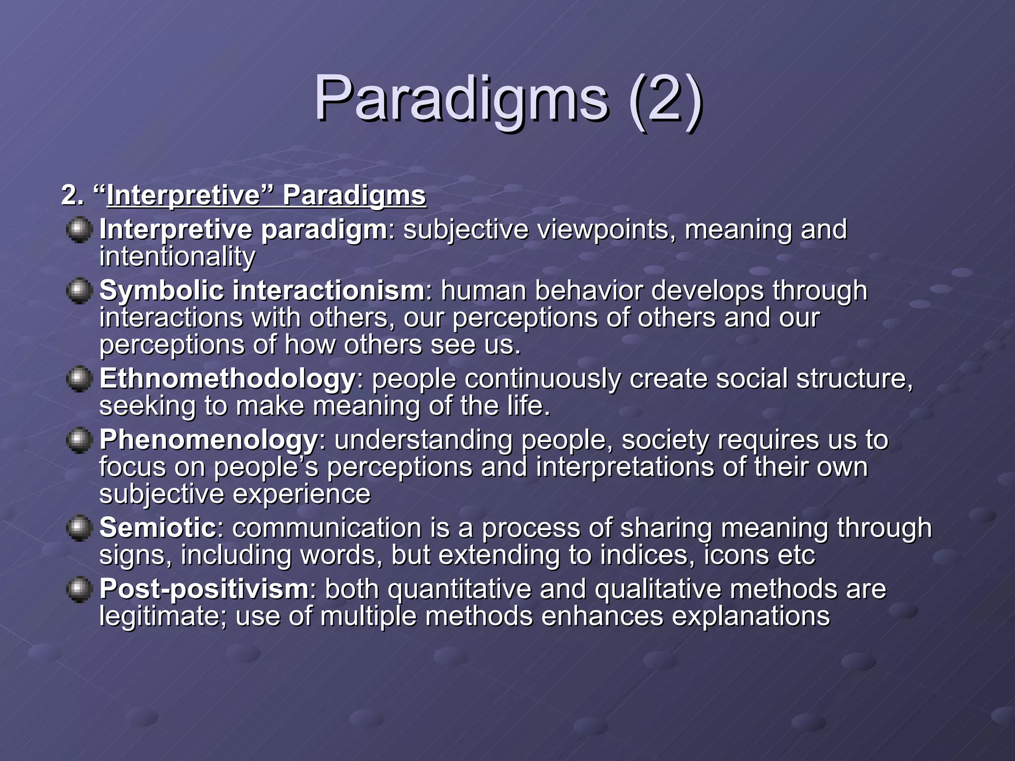 Paradigms And Theories | PPT