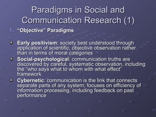 Paradigms And Theories | PPT