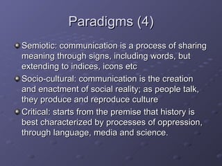 Paradigms And Theories | PPT