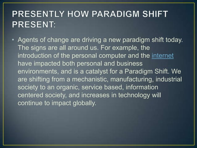 Paradigm shift | PPTX | Physics | Science