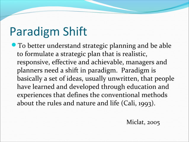 Paradigm Shift | PPT