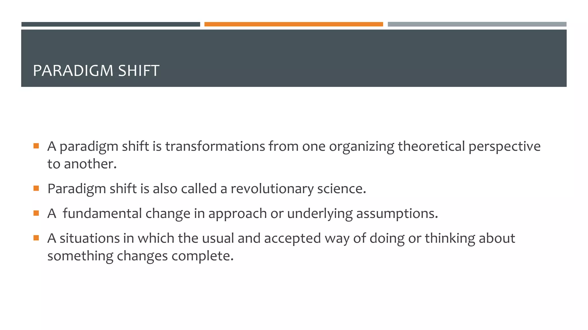 Paradigm shift | PPT