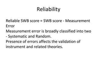 Paradigm shift and measurement issues of subjective well being | PPT