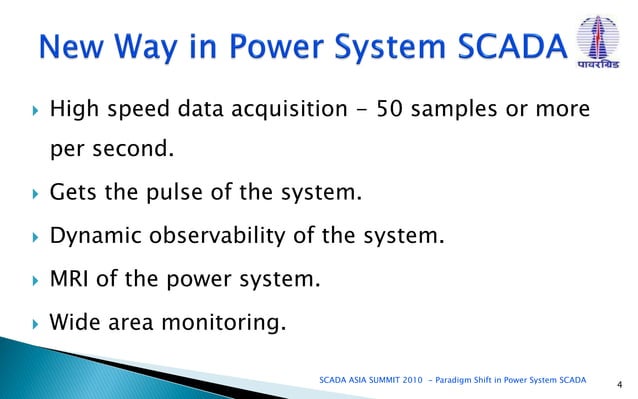 Paradigm Shift In Power System Scada | PPT