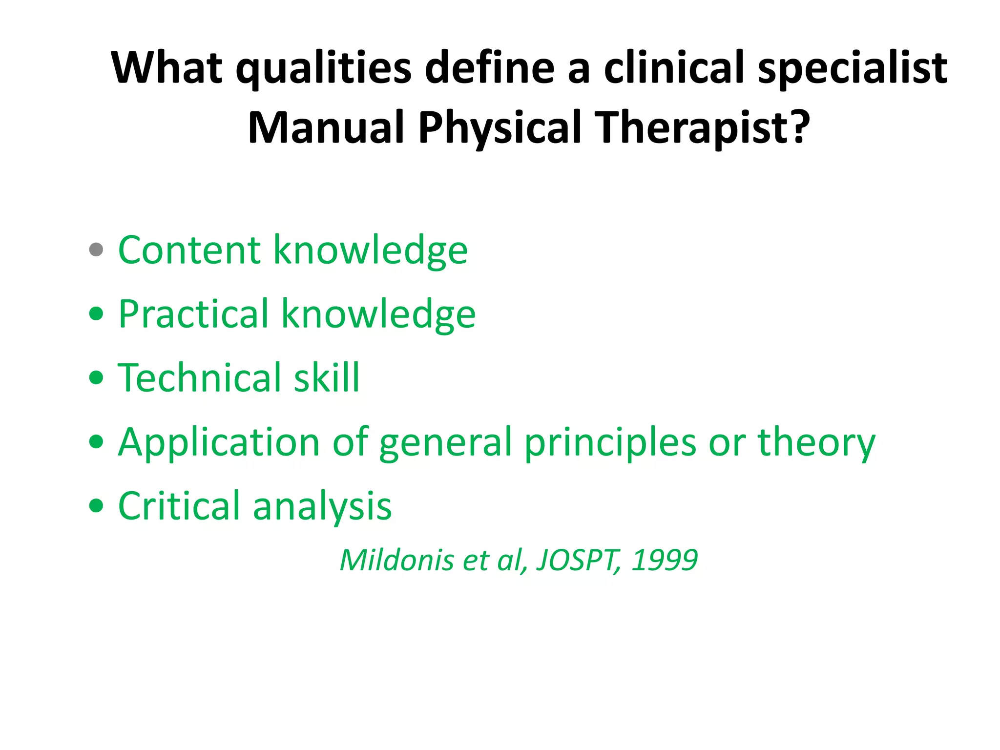 Paradigm shift in spinal manual therapy | PPT