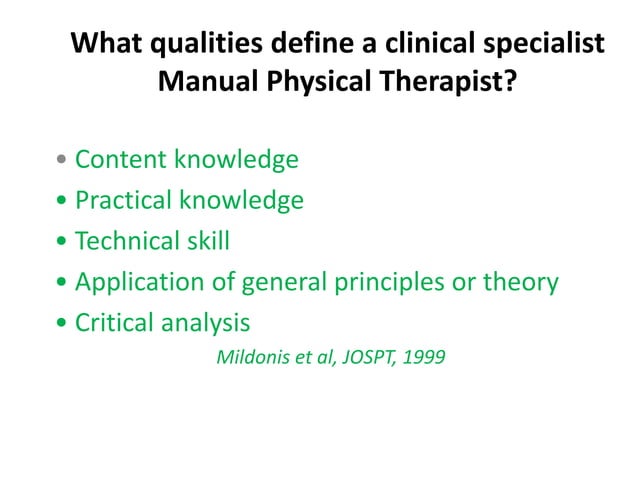 Paradigm shift in spinal manual therapy | PPTX | Physical Therapy ...