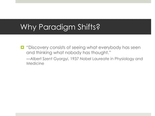 Paradigm Shift in Medicine | PPT