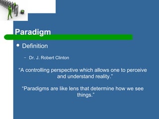 Paradigm shifts part 2 | PPT