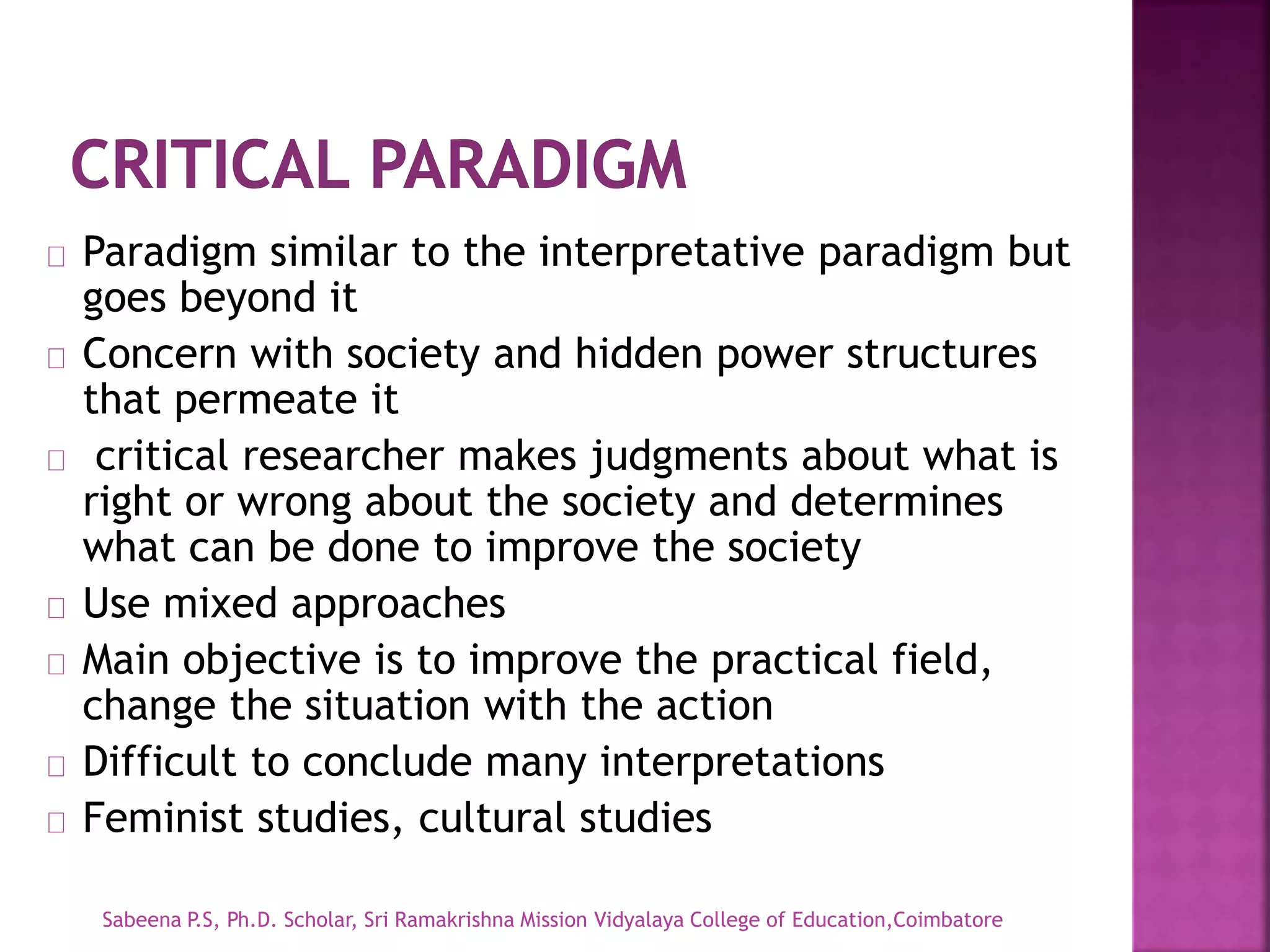 Paradigms of research | PPSX