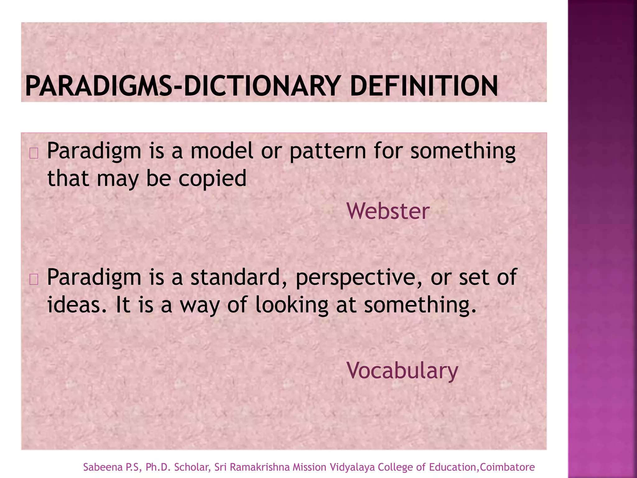 Paradigms of research | PPSX