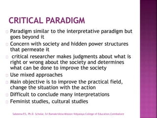 Paradigms of research | PPSX