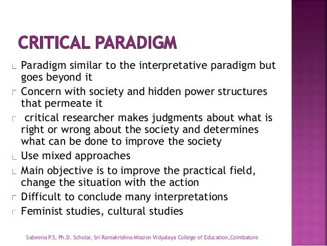 Paradigms of research