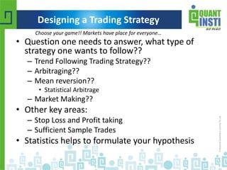 Paradigms of trading strategies formulation | PPT
