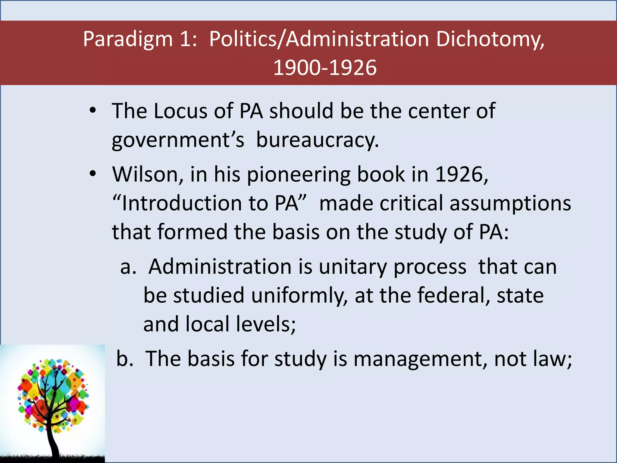 Paradigms or Models of Public Administration | PDF