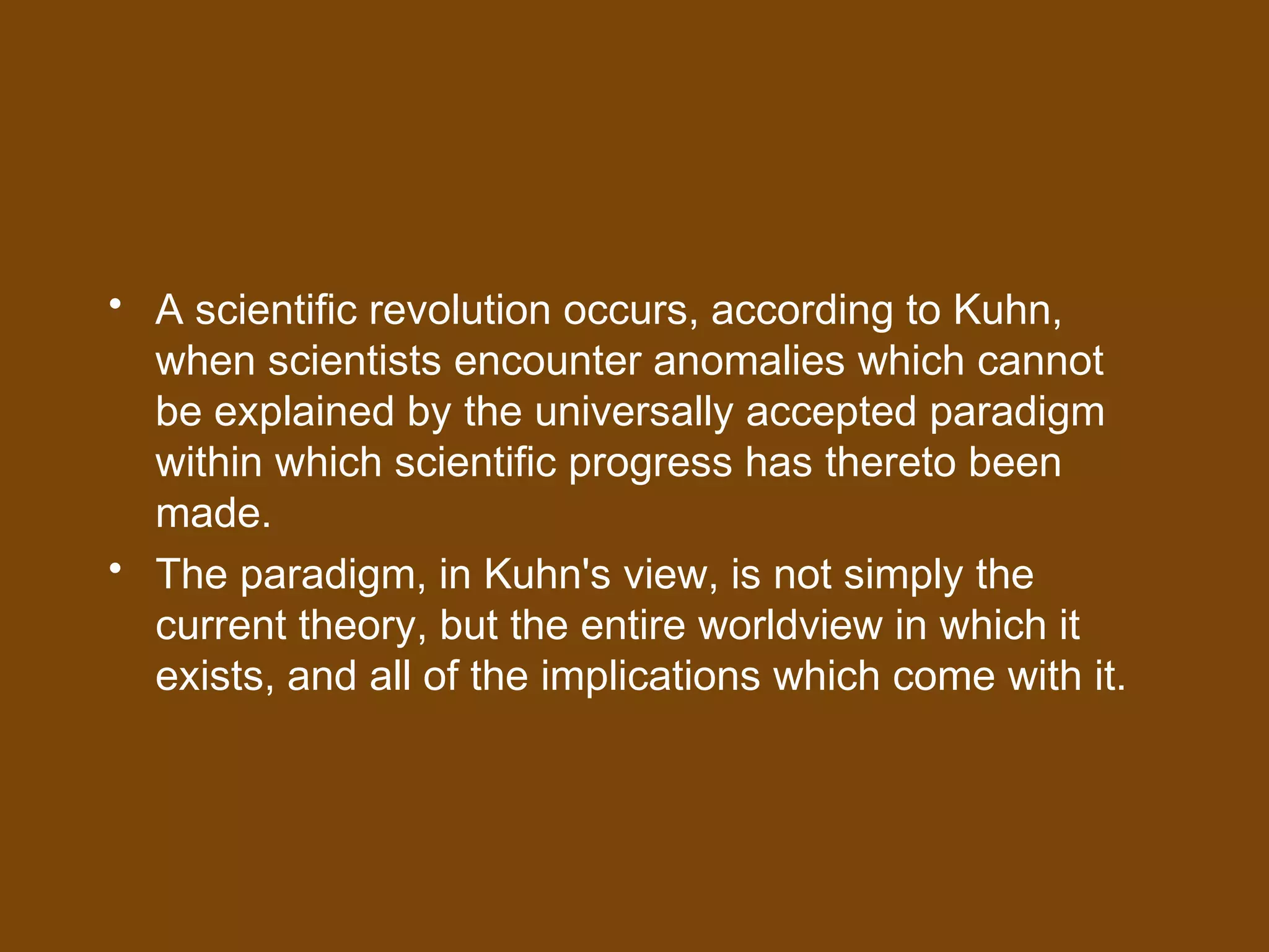 Paradigms Thomas kuhn Theory | PPT