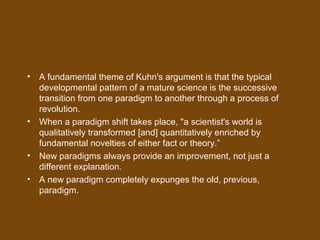 Paradigms Thomas kuhn Theory | PPT