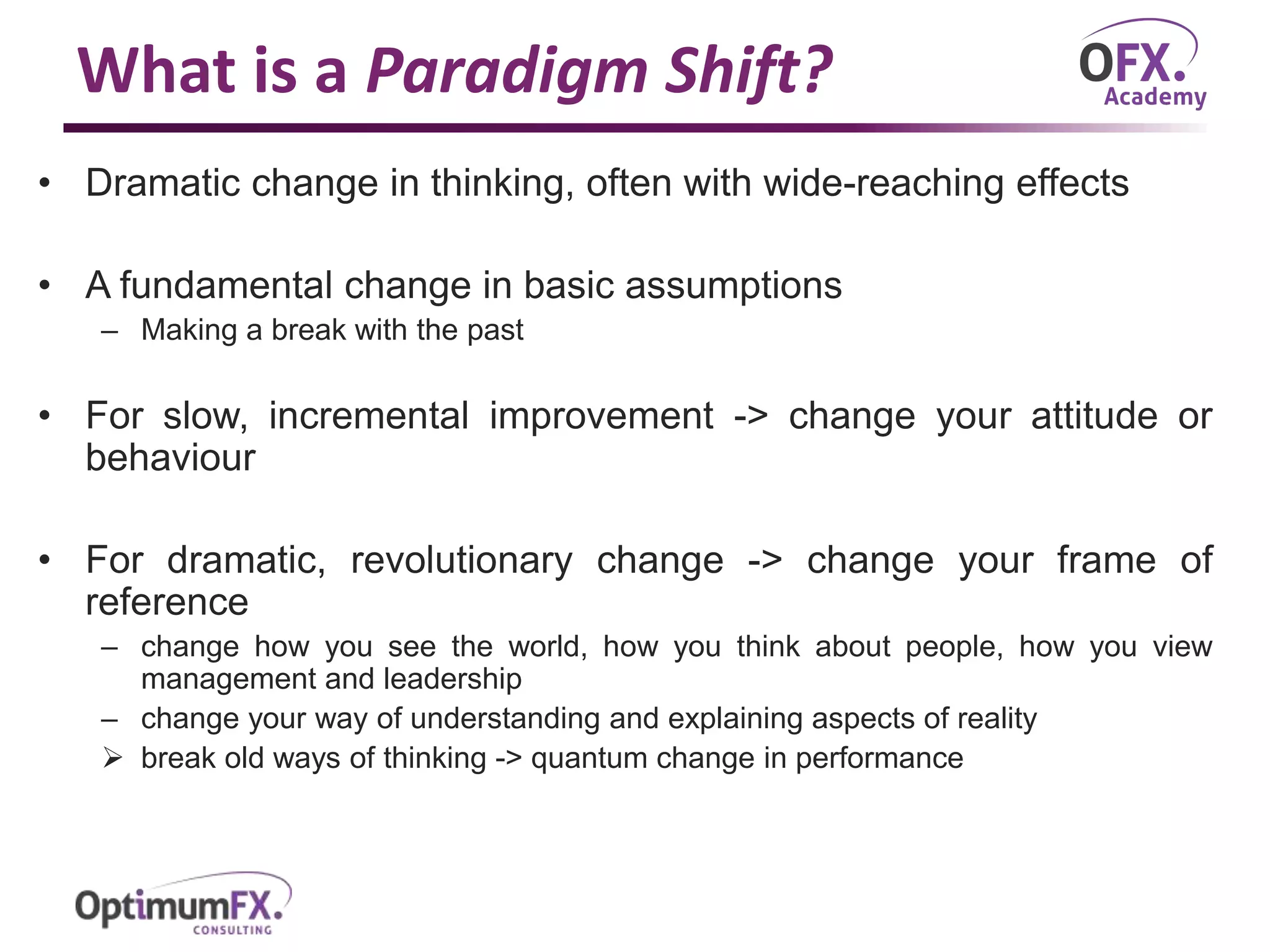 Paradigm thinking | PPTX