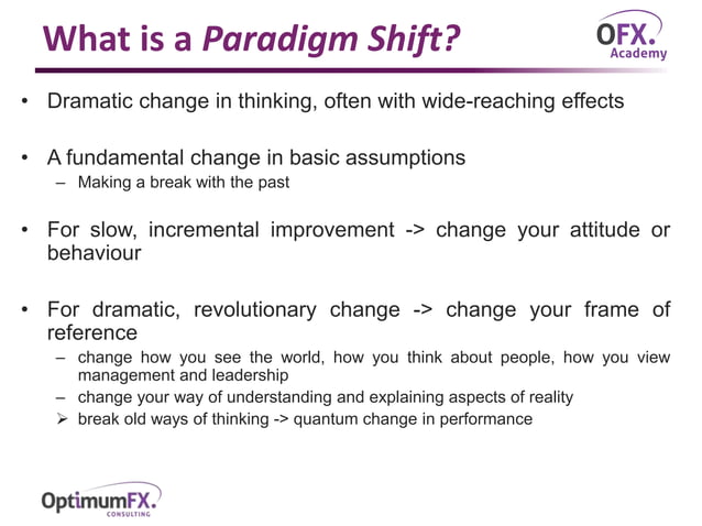 Paradigm thinking | PPTX
