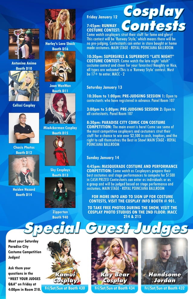 Paradise City Comic Con 2018 Program Guide | PDF