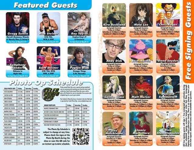 Paradise City Comic Con 2018 Program Guide | PDF