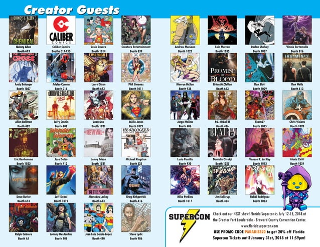 Paradise City Comic Con 2018 Program Guide | PDF