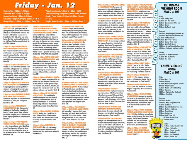 Paradise City Comic Con 2018 Program Guide | PDF