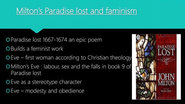 Paradise lost and feminism | PPT