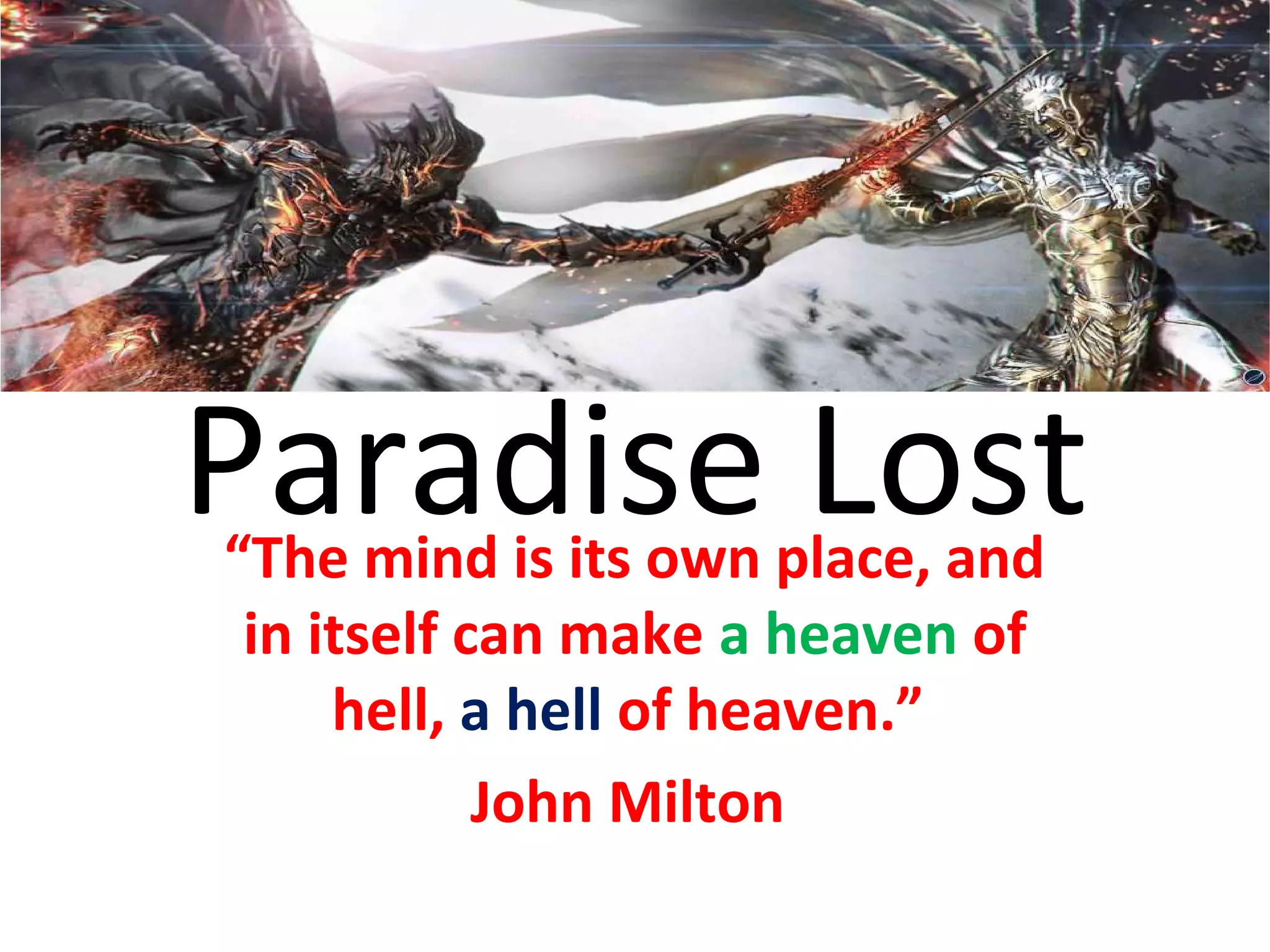 Paradise lost by pgp1 | PPT