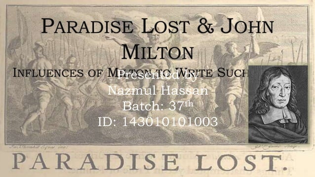 Paradise Lost & John Milton | PPT