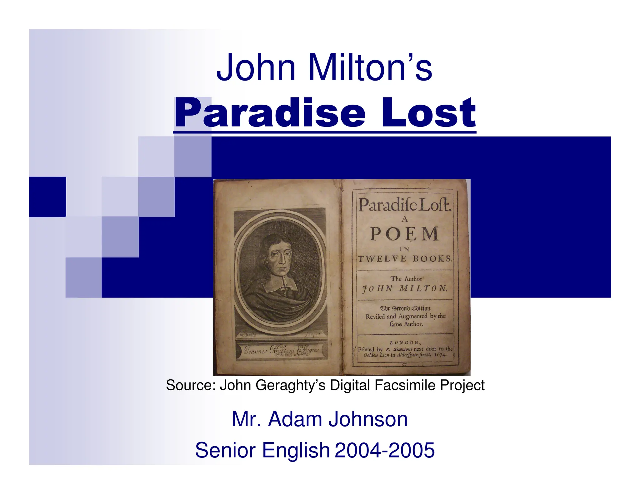 paradise_lost_ppt.pdf ppt creat for John Milton | PDF