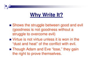 paradise_lost_ppt.pdf ppt creat for John Milton | PDF