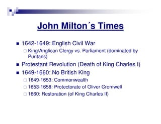 paradise_lost_ppt.pdf ppt creat for John Milton | PDF
