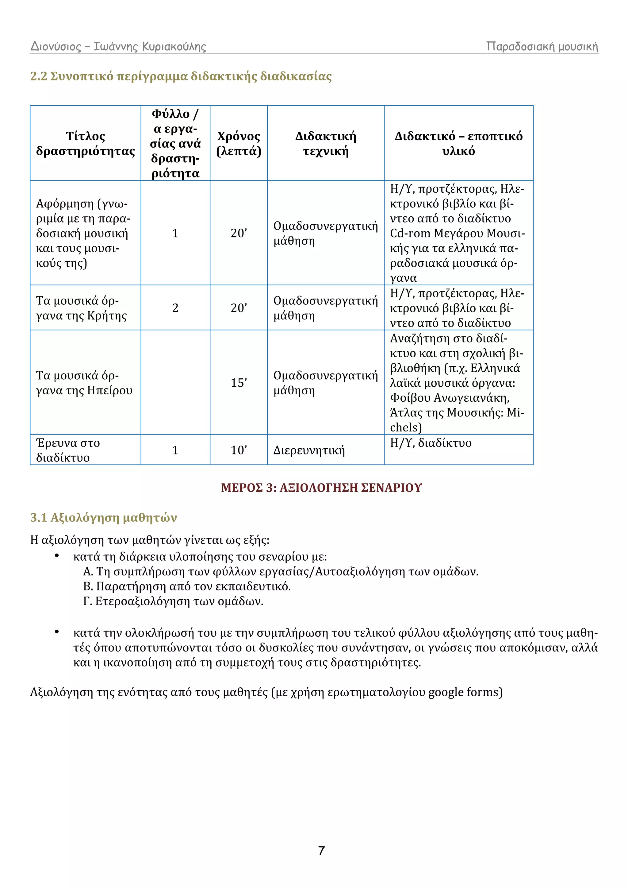 Paradosiaki mousiki kyriakoulis | PDF