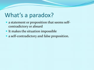 Paradox | PPTX