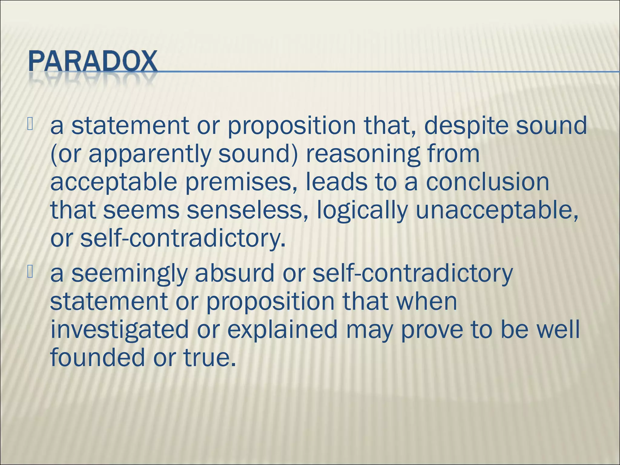 Paradox | PPT