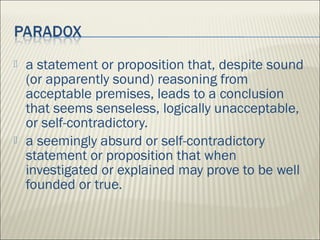 Paradox Definition