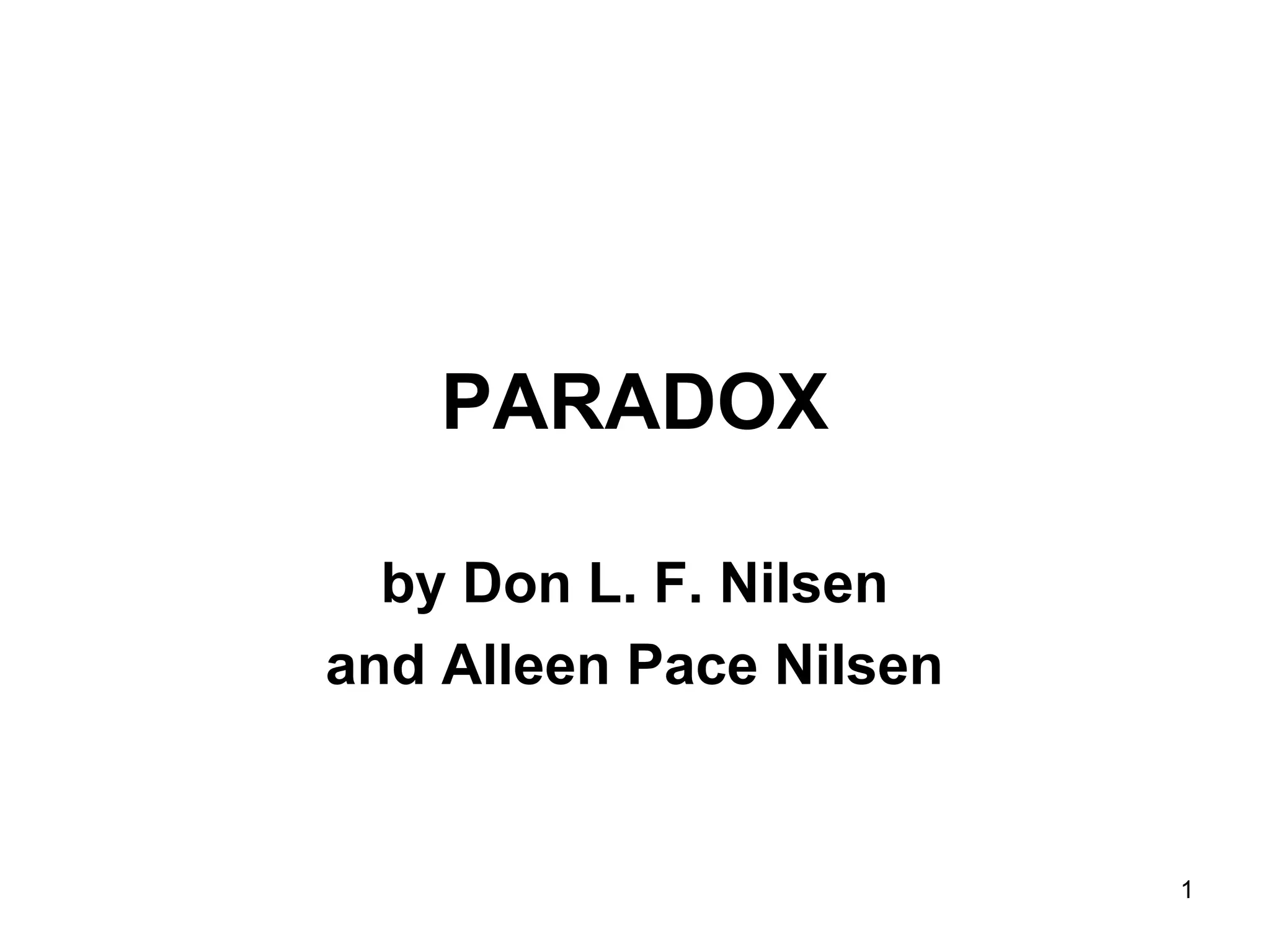Paradox | PPT