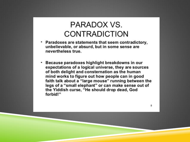 Paradox Literary Term | PPT