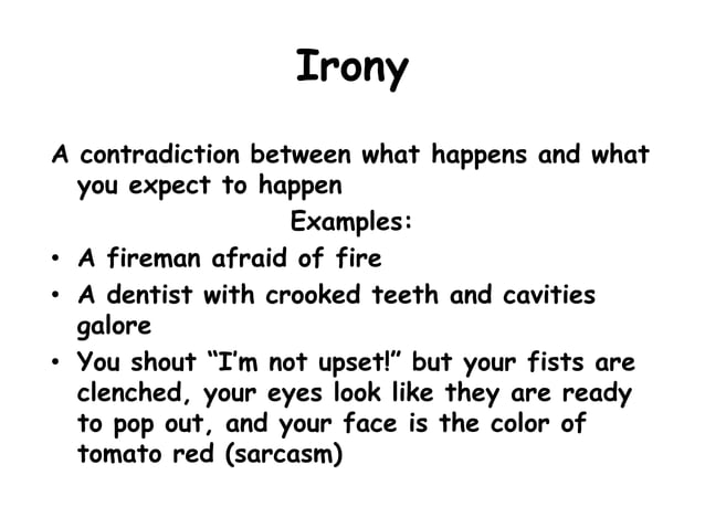 Paradox and irony | PPTX | Screenwriting | Content Production