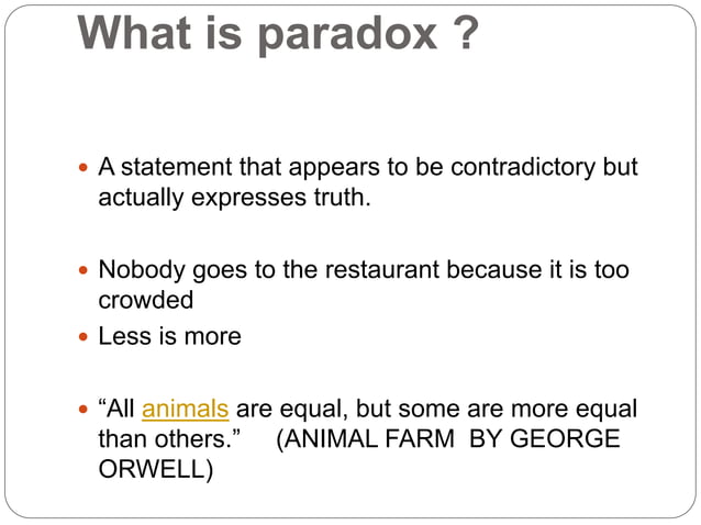 What is paradox? | PPTX | Physics | Science