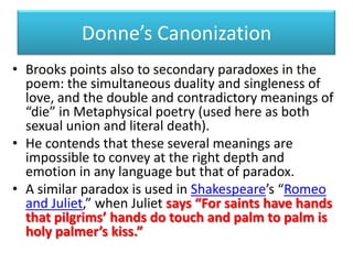 Cleanth Brooks - The Language of Paradox | PPTX