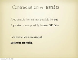 How Quaint the Ways of Paradox | PPT | Free Download