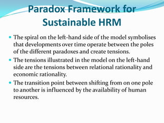 Paradox framework for sustainable HRM | PPTX