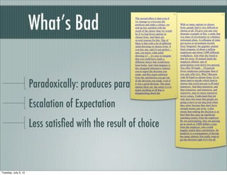 Paradox of choice presentation | PDF