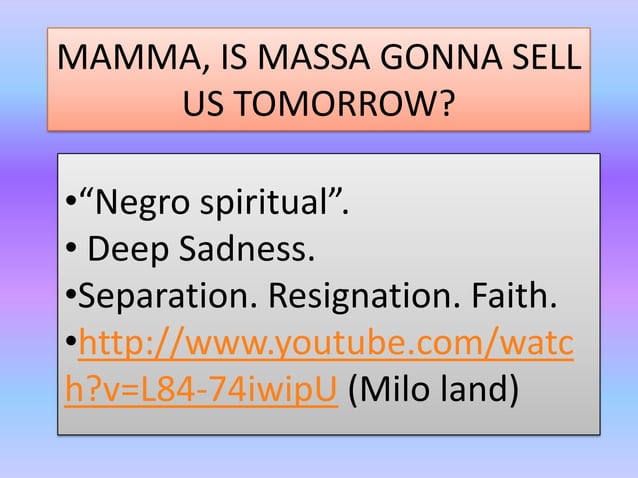 NEGRO SPIRITUALS AND U.S. HISTORY. | PPT