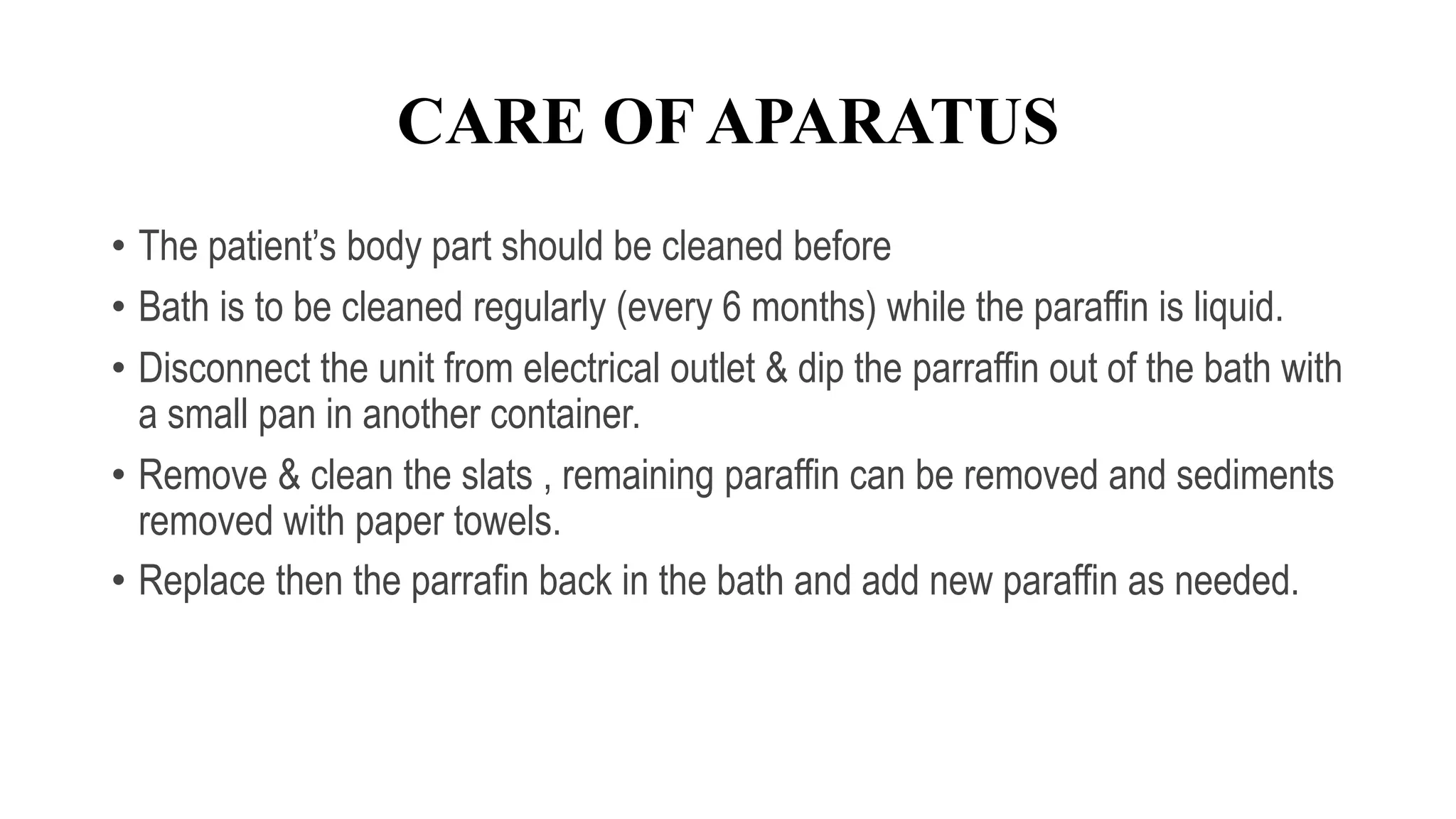 PARAFFIN WAX BATH THERAPY by Dr. Aneri.. | PPTX