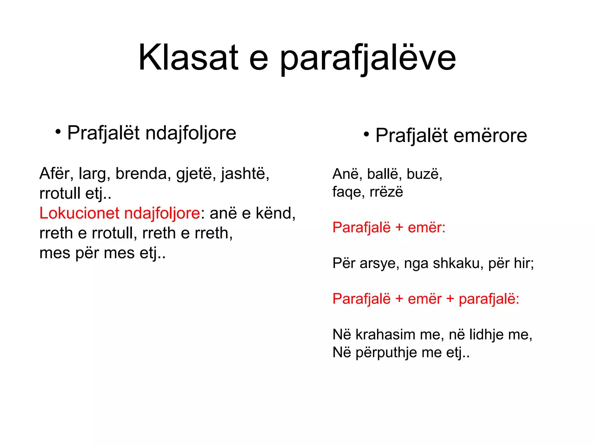 Parafjala | PPT