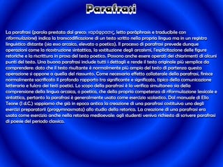Parafrasi | PPT